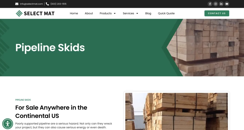 Pipeline Skids 3 Powerful Benefits Today - Select Mat